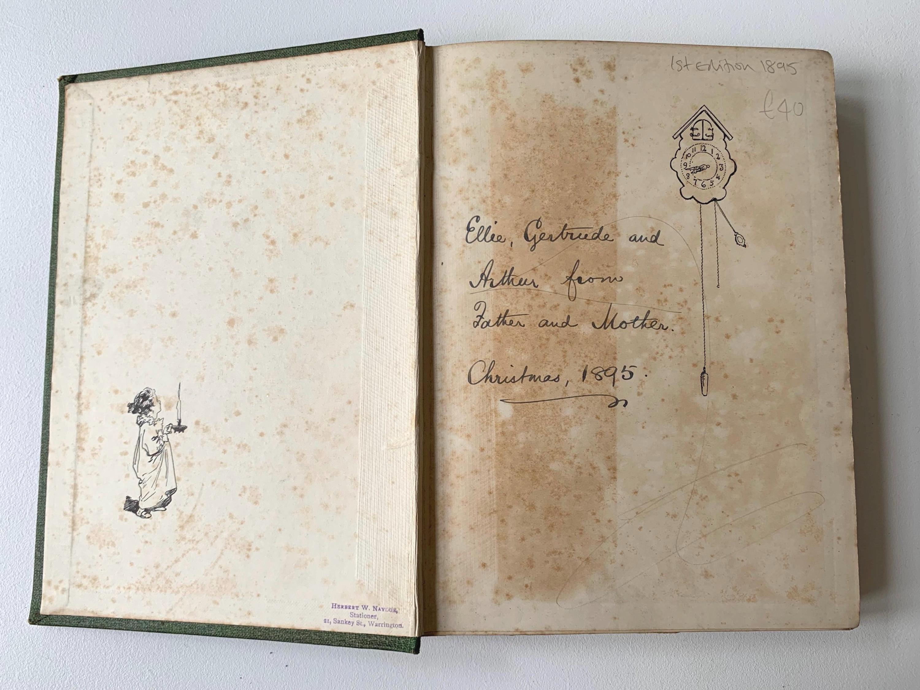 Antique 1895 National Rhymes of the Nursery Book, Gordon Browne ...