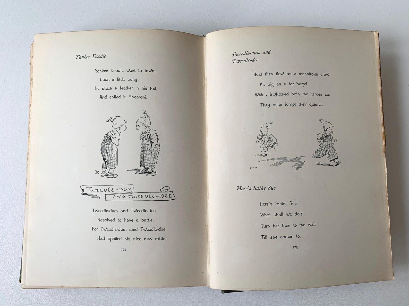 Antique 1895 National Rhymes of the Nursery Book, Gordon Browne ...