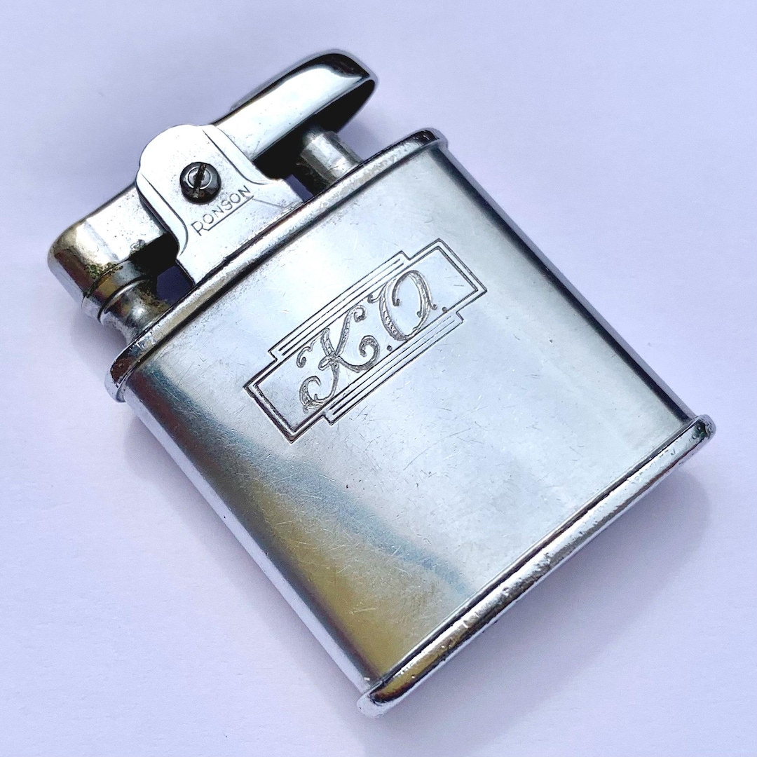 Vintage 1940s Ronson Friction Lighter, Made in England. Brit Pat 621570 ...