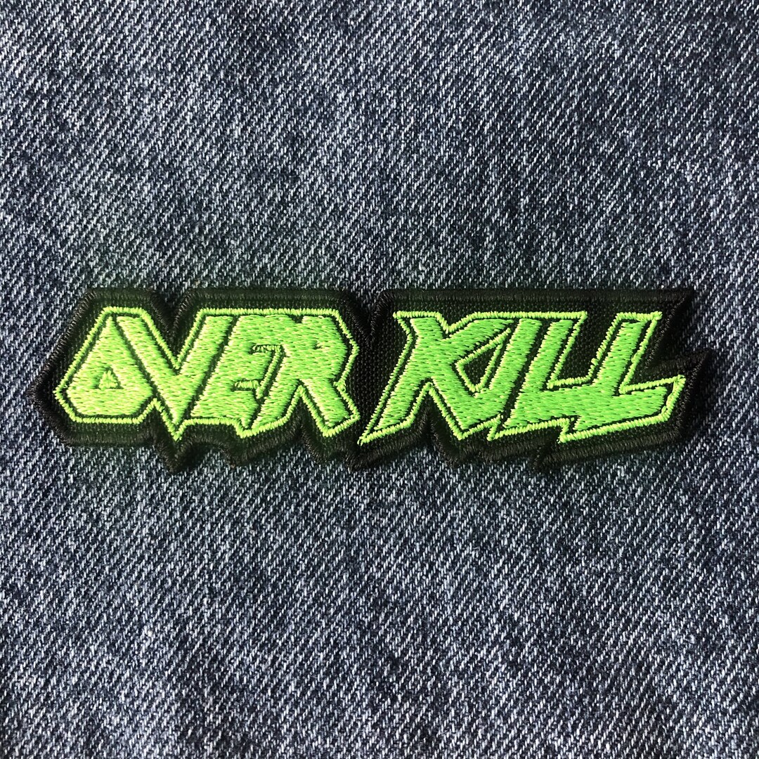 OVERKILL Embroidered Patch Megadeth Slayer Metallica Sepultura Machine ...