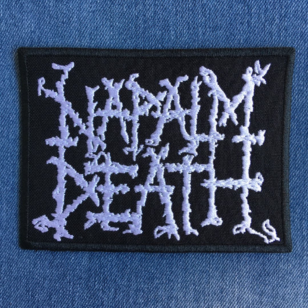 NAPALM DEATH Embroidered Patch Terrorizer Extreme Noise Terror Carcass Nasum Brutal Truth ...