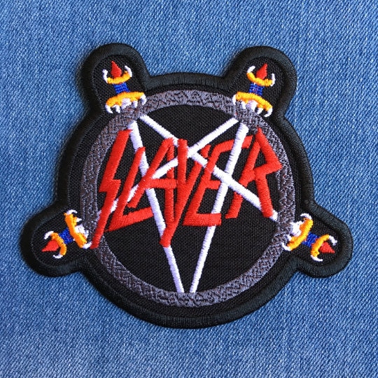SLAYER Pentagram embroidered patch Kreator Anthrax Exodus | Etsy