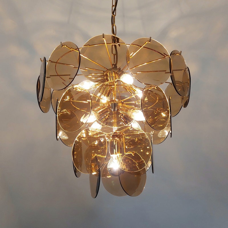 Mid Century Chandelier - Etsy