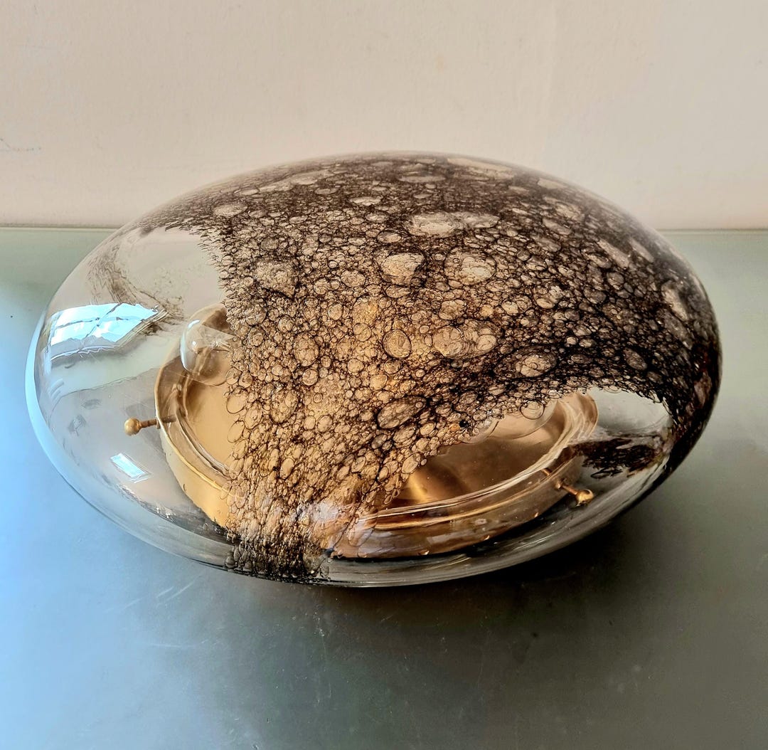 Vintage La Murrina Murano Glass Ceiling or Wall Lamp - Etsy