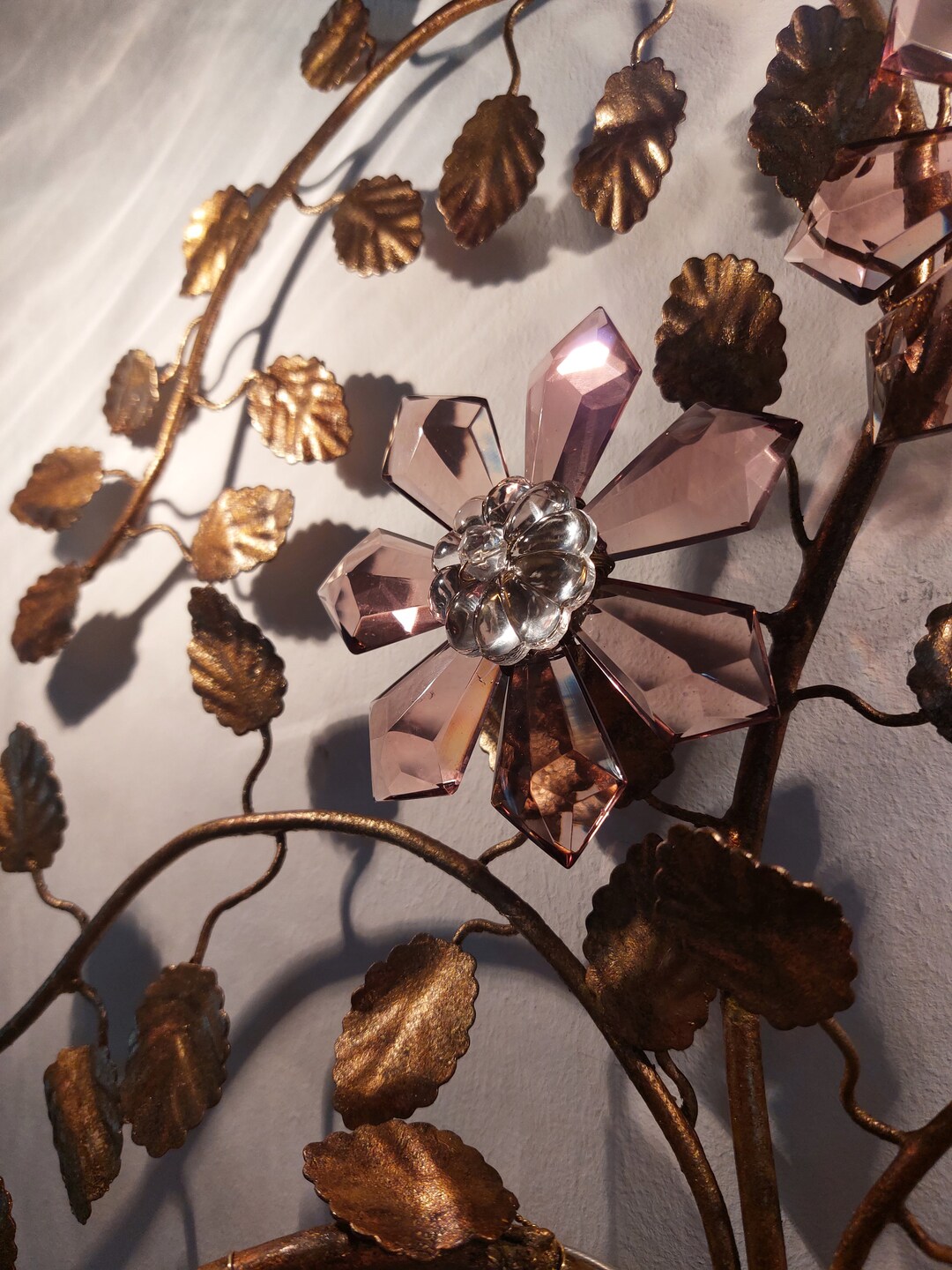 Banci Firenze Crystal Flower Sconce - Etsy