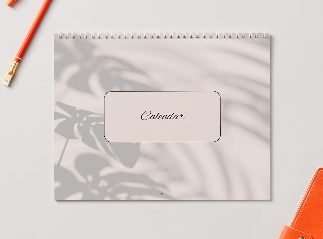 Blank Calendar Template Download - Etsy