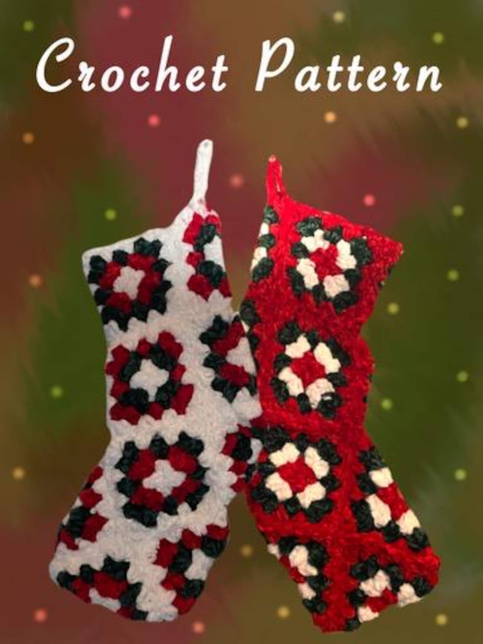 Granny Square Christmas Stocking Pattern - Etsy
