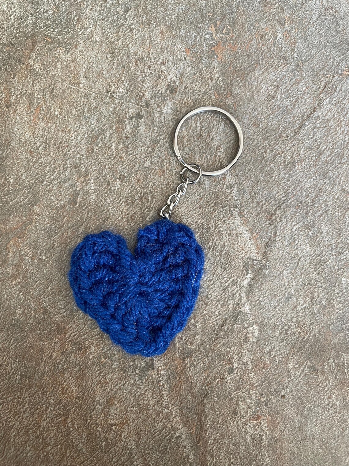 Crochet Heart Keychains - Etsy