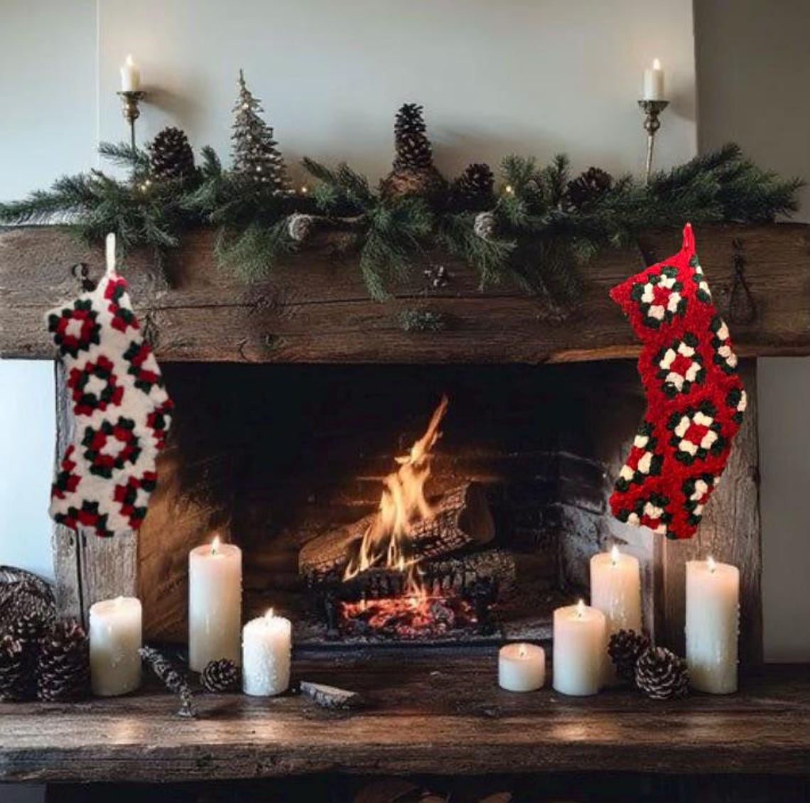 Granny Square Christmas Stocking Pattern - Etsy