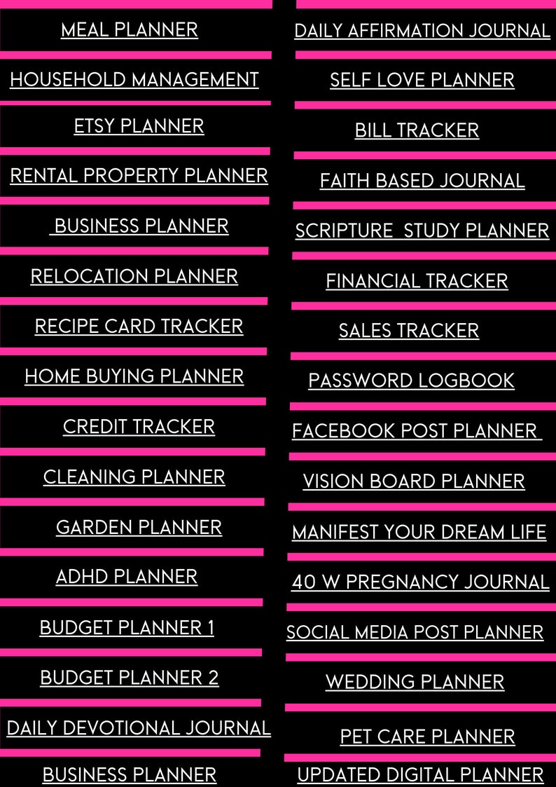 OVER 200 DIGITAL Editable Canva Planners/journals for You to Edit and ...