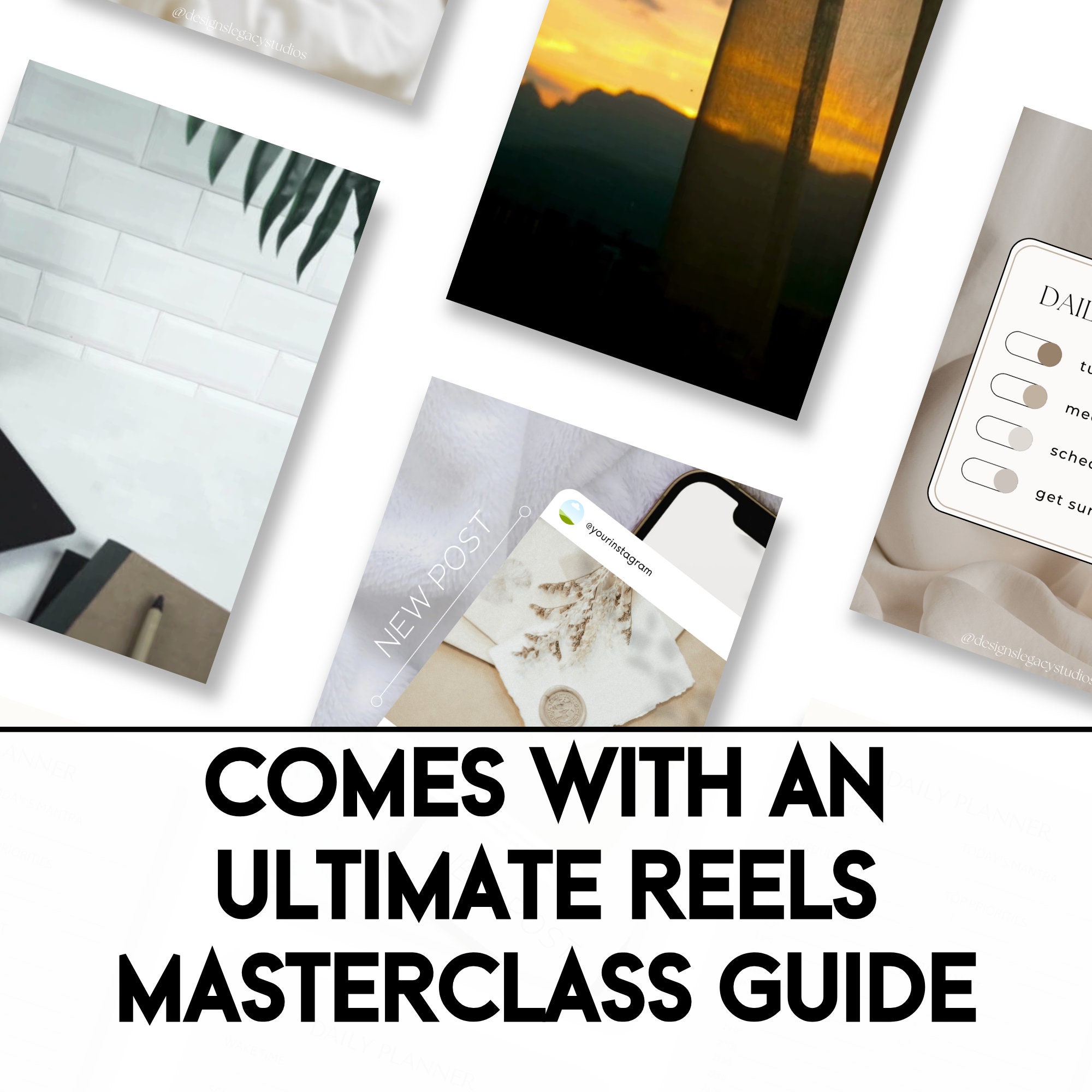 Aesthetic Faceless Content Bundle - Full Ultimate Faceless Reel Masterclass EGUIDE & Also 300 ...