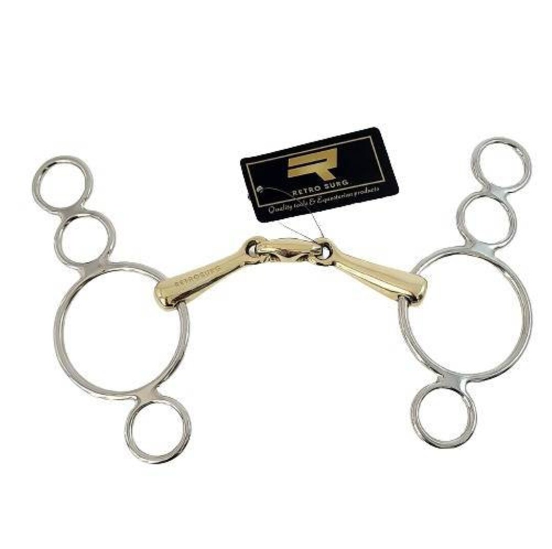 Lozenge 3 Ring Dutch Gag Bit - 3 Ring Dutch Gag Bit With Lozenge ...