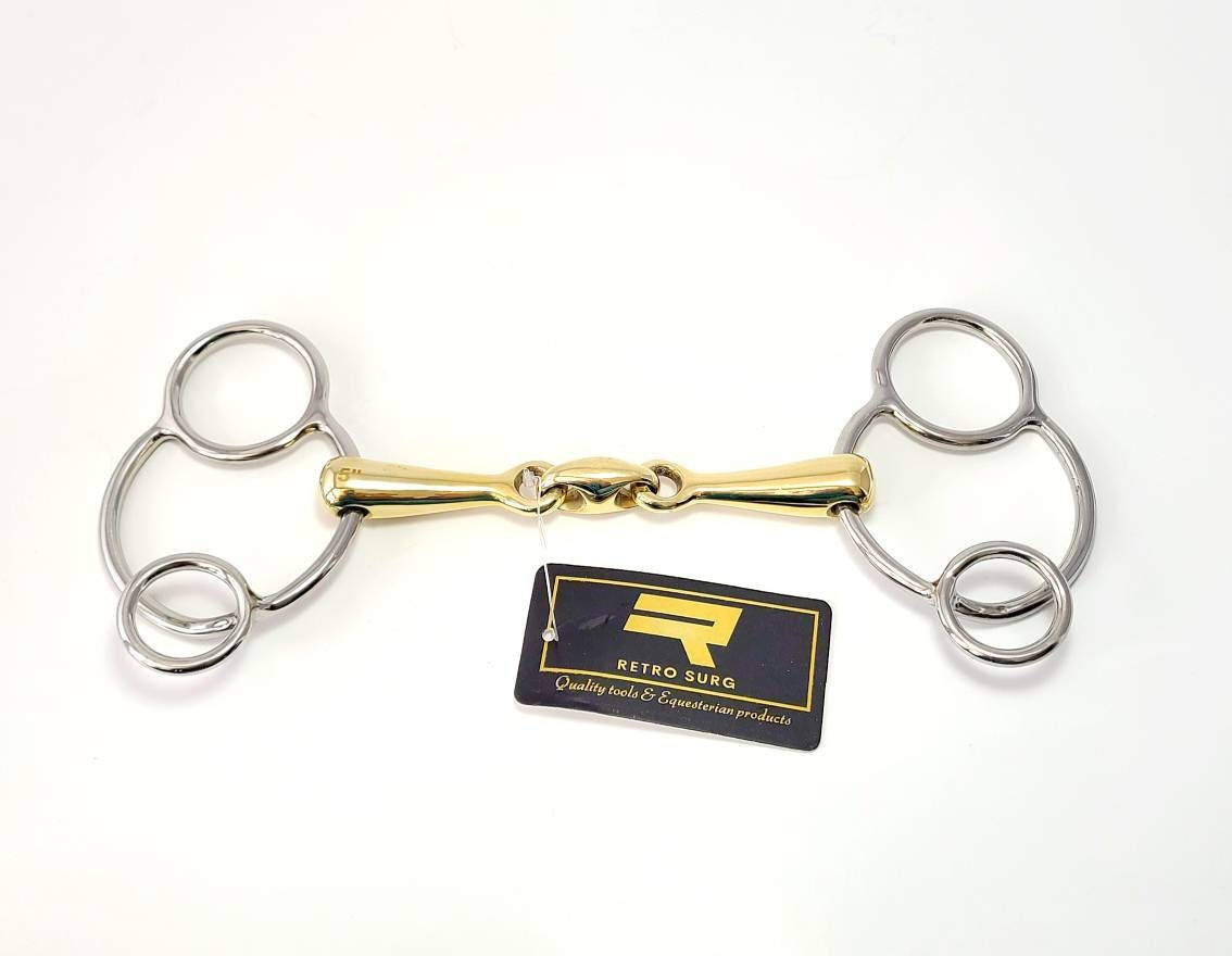 Universal Bit / 3 Ring Gag Bit With Lozenge Mouthpiece / Universal Bit ...