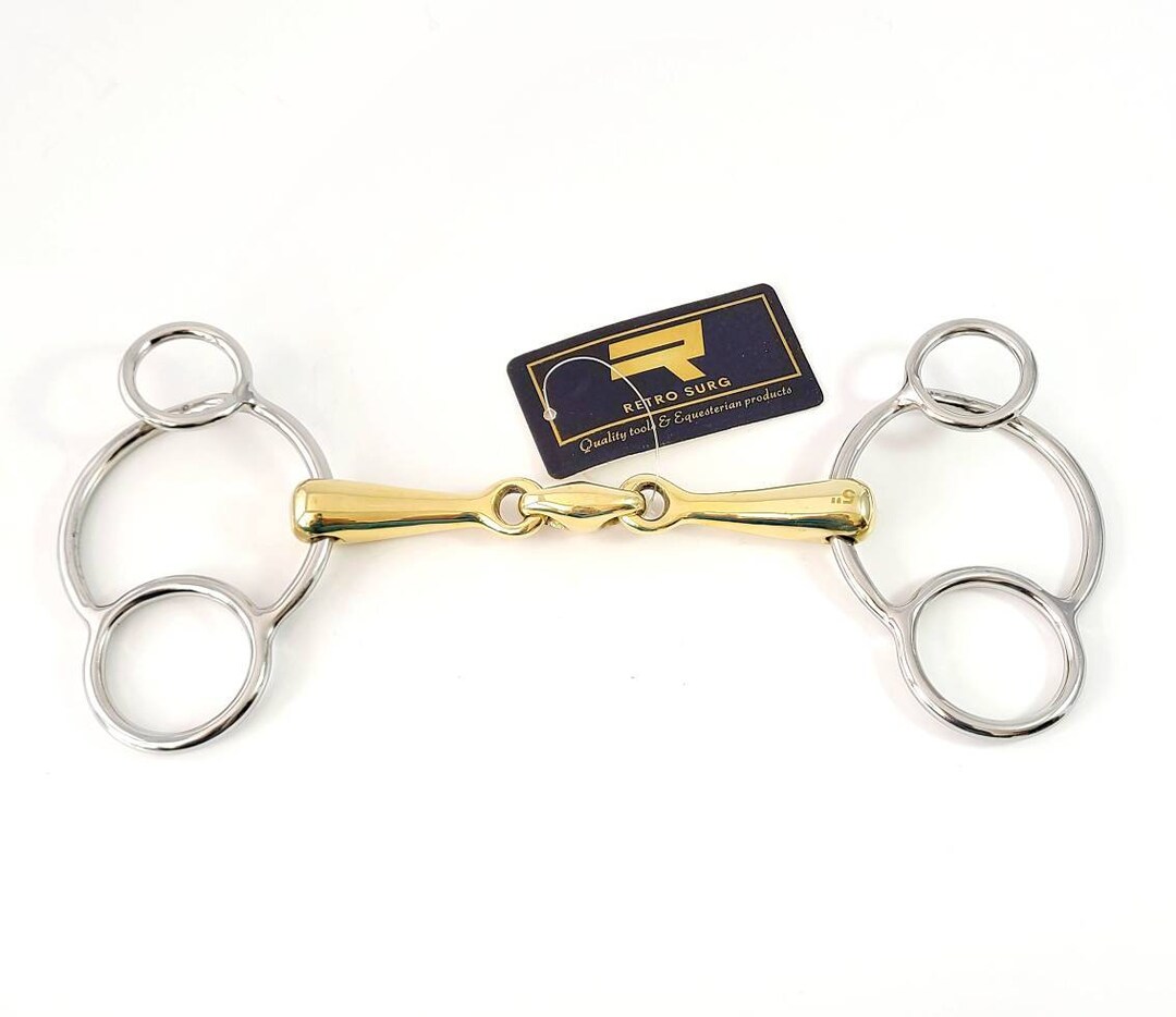 Universal Bit / 3 Ring Gag Bit With Lozenge Mouthpiece / Universal Bit ...