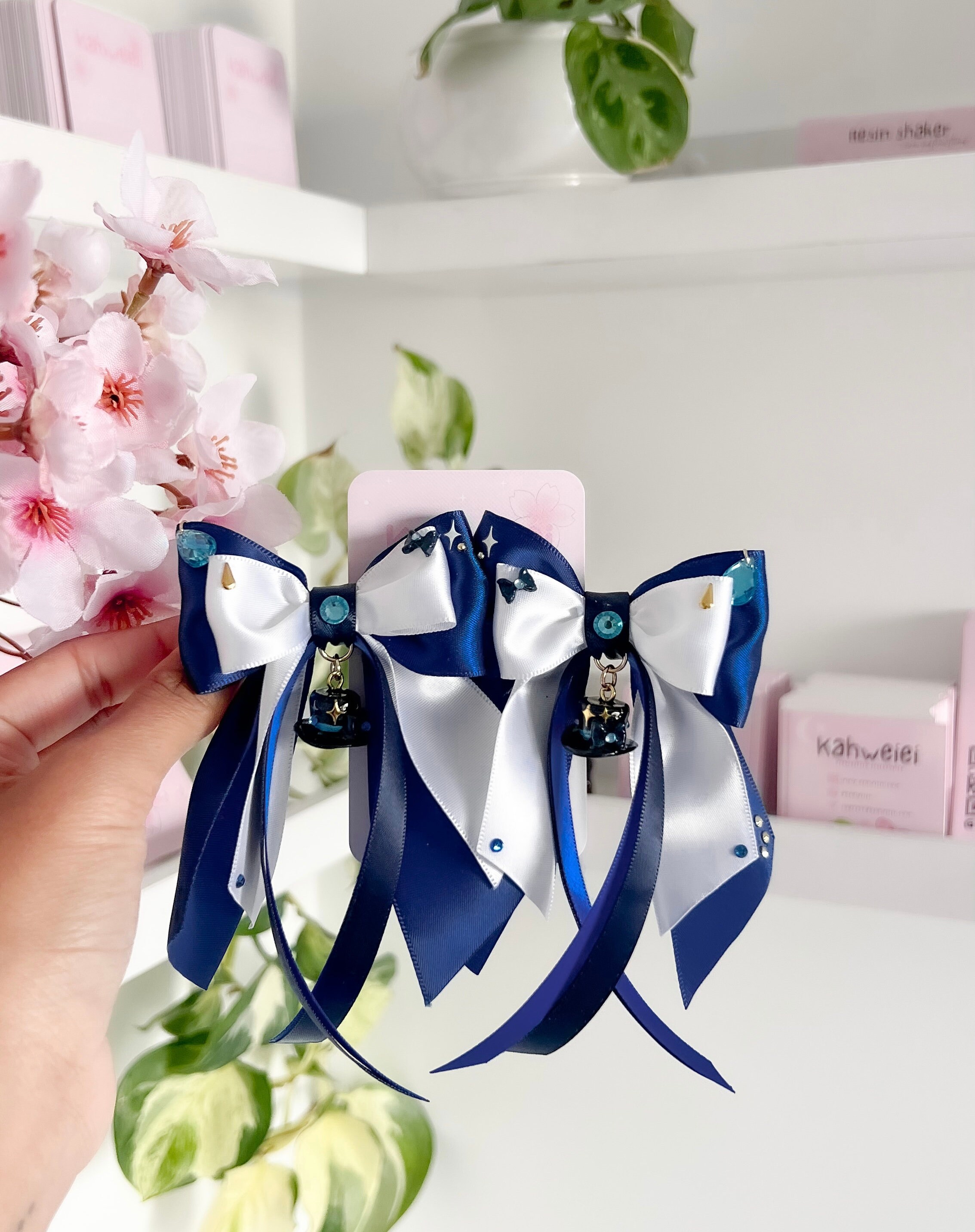 FURINA | Genshin | Clip Ins | Hair Bows - Etsy