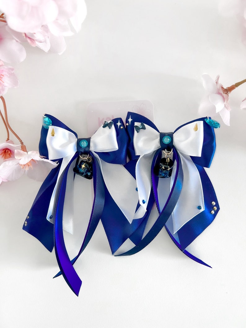 FURINA | Genshin | Clip Ins | Hair Bows - Etsy