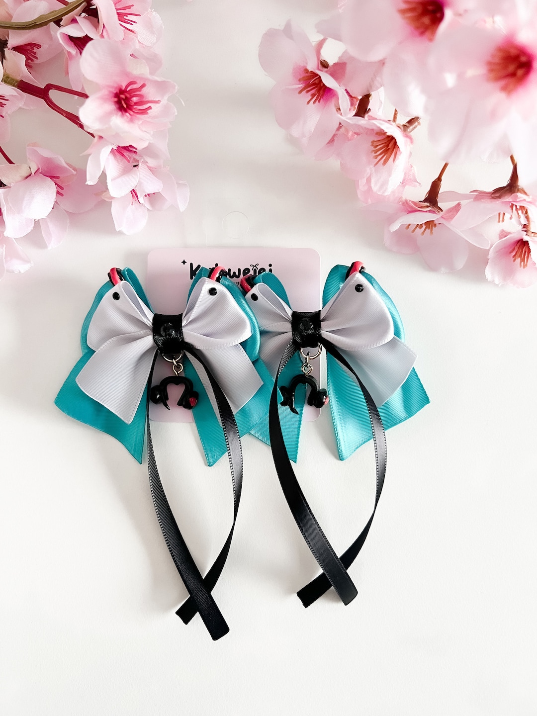 HATSUNE MIKU | Anime | Clip Ins | Hair Bows | Vocaloid - Etsy