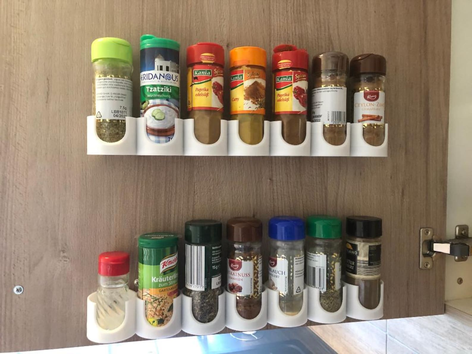 Sleek Wall Mount Spice Rack - Modern Kitchen Organization - Etsy