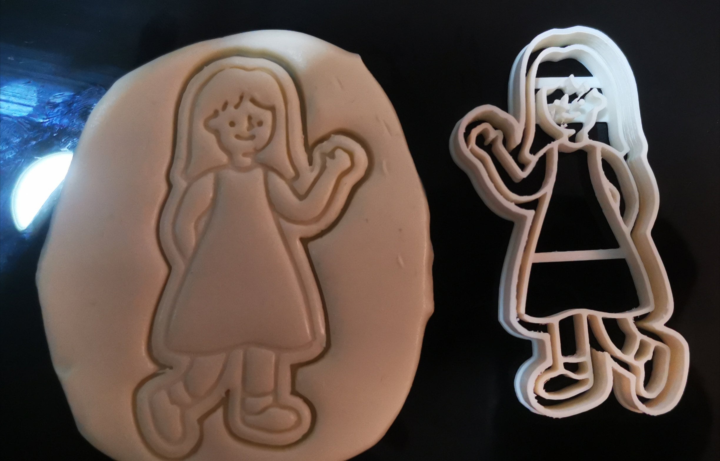 Girl Portrait Cartoon Cookie Cutter Character-filled - Etsy