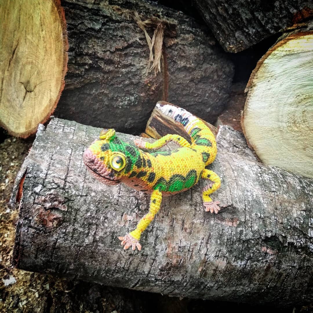 Gecko stuffed toy. Leopard gecko crochet plush. Realistic | Etsy