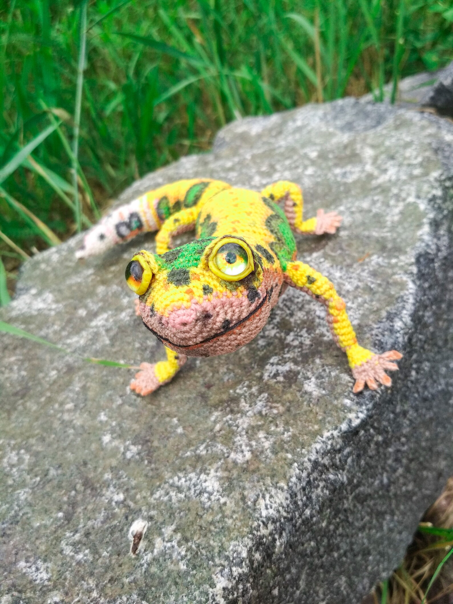 Gecko stuffed toy. Leopard gecko crochet plush. Realistic | Etsy