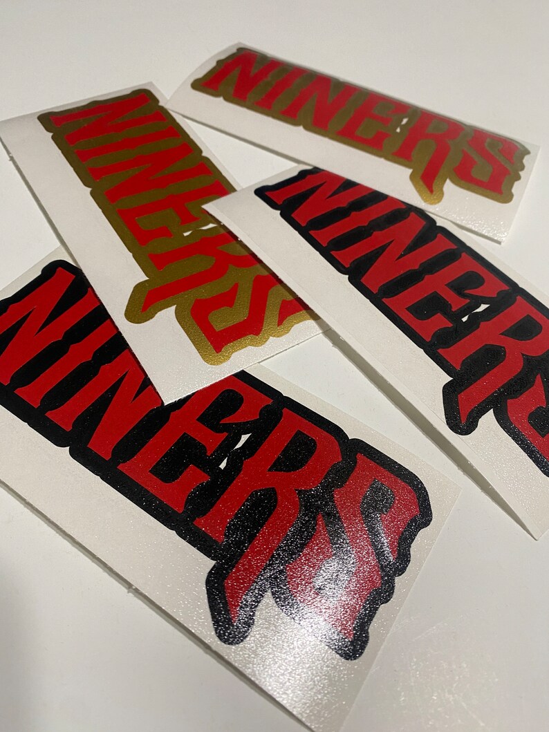 49ers Decal San Francisco 49ers Niners Sticker High Quality - Etsy