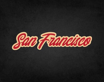 49ers Decal - San Francisco 49ers Niners Sticker - High Quality - Etsy
