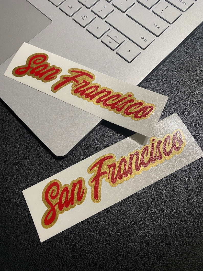 49ers Decal San Francisco Niners Sticker High Quality Sticker the Bay ...