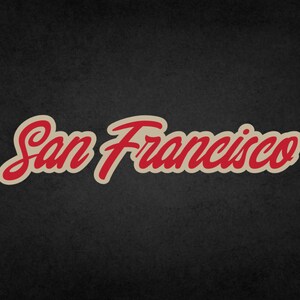 49ers Decal San Francisco Niners Sticker High Quality Sticker the Bay ...