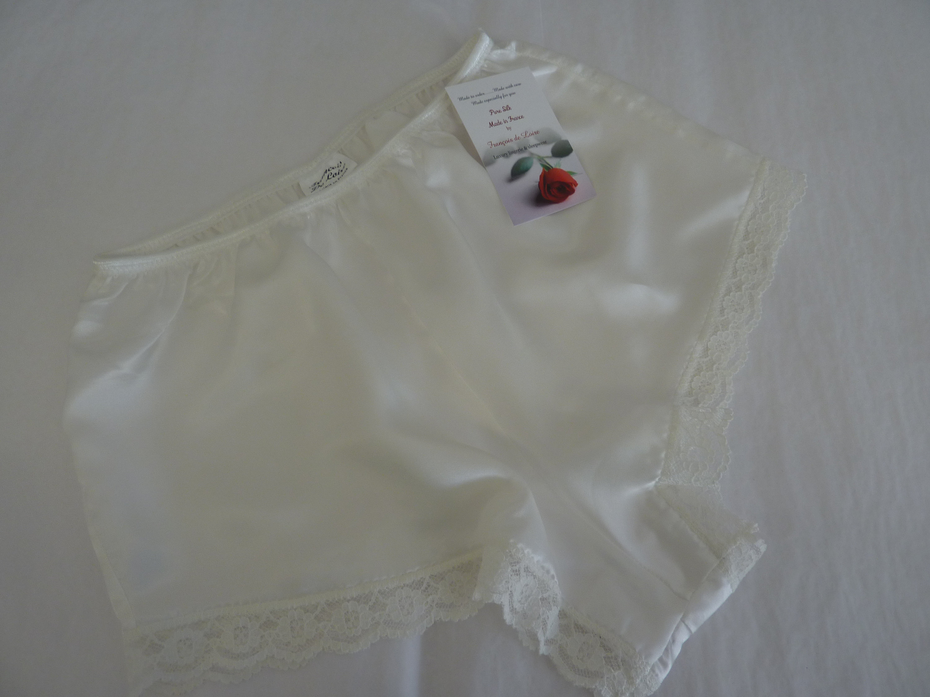 Off White Ivory Shiny Satin Classic Cut French Knickers Cream - Etsy