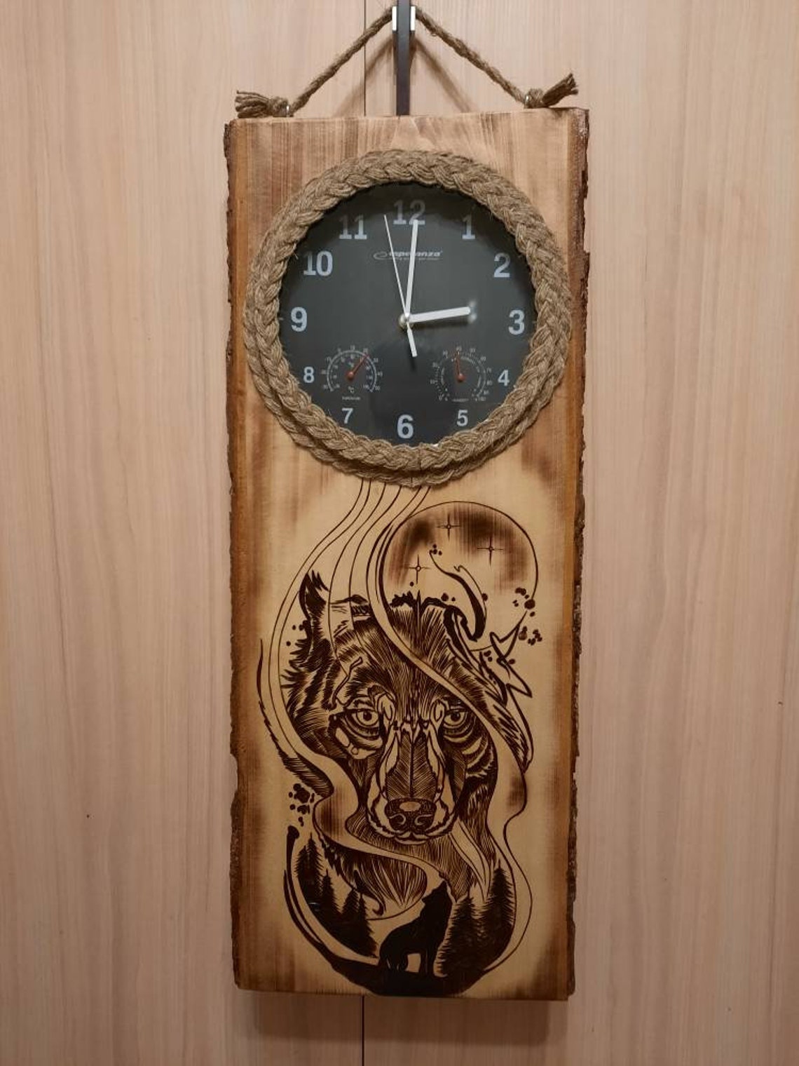 Wolf Wall Clock - Etsy