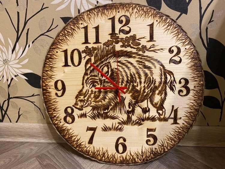 Wild Board Clock - Etsy