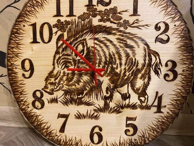 Wild Board Clock - Etsy