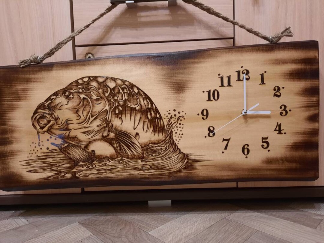 Carp Fishing Clock - Etsy