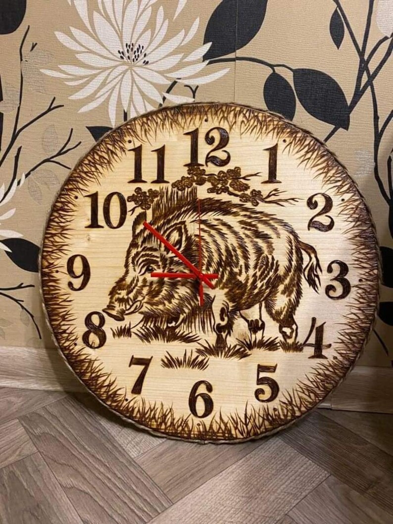 Wild Board Clock - Etsy