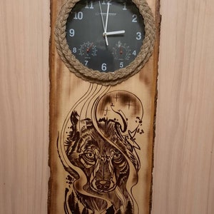 Wolf Wall Clock - Etsy