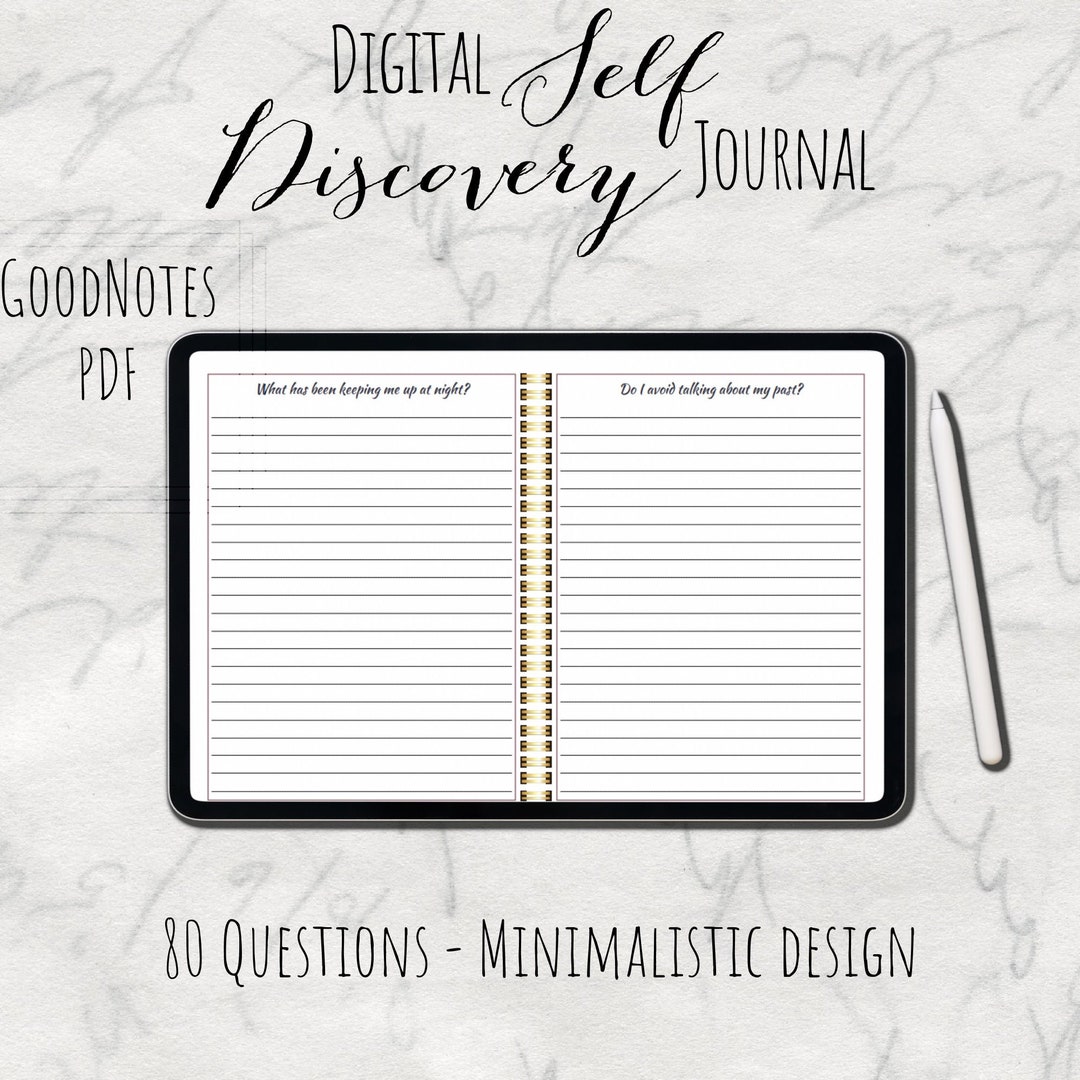 Self-discovery Digital Journal, Goodnotes Journal, PDF Journal, Self ...
