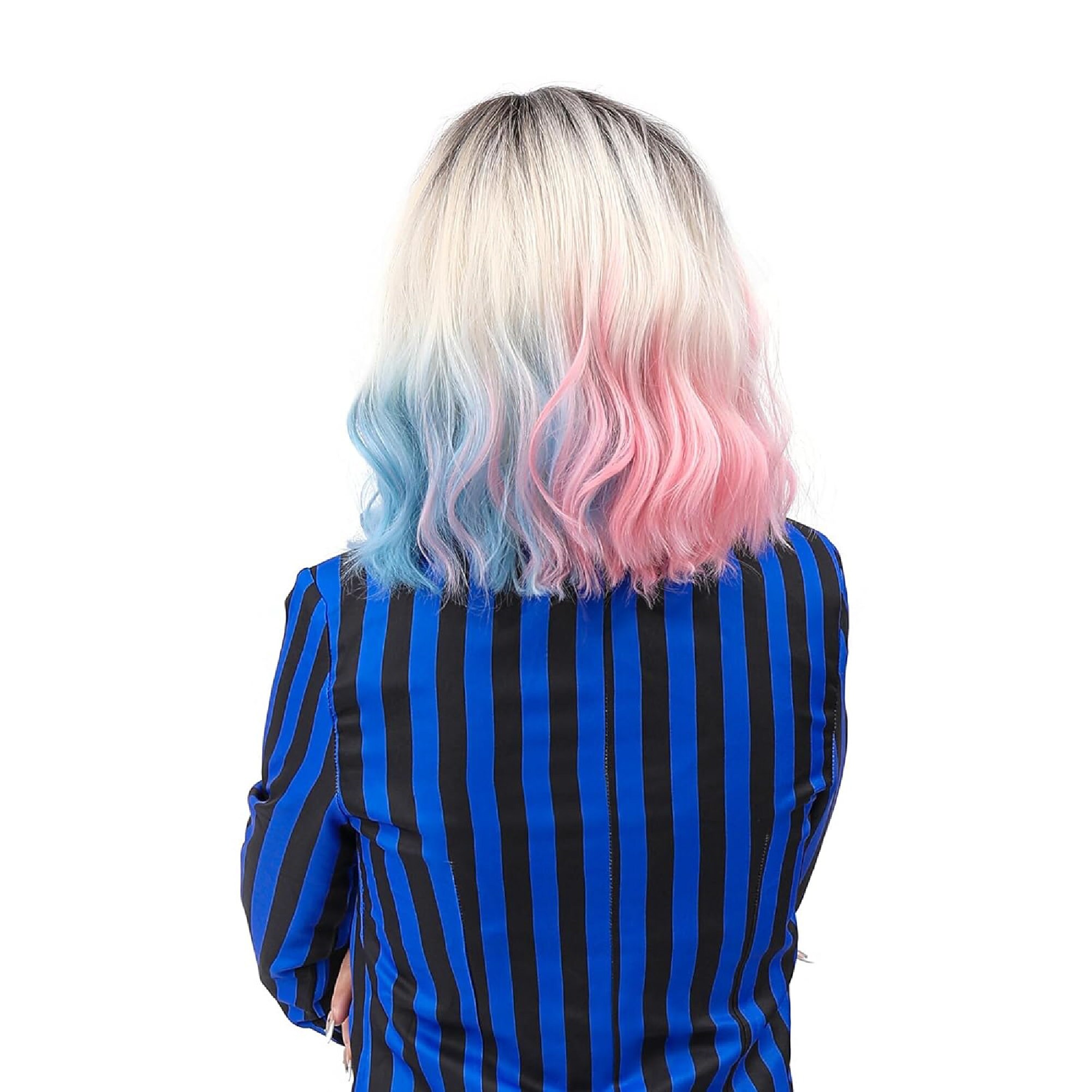 Ombre Blonde Pink and Blue Wig for Wednesday Enid Sinclair Costume Wig ...