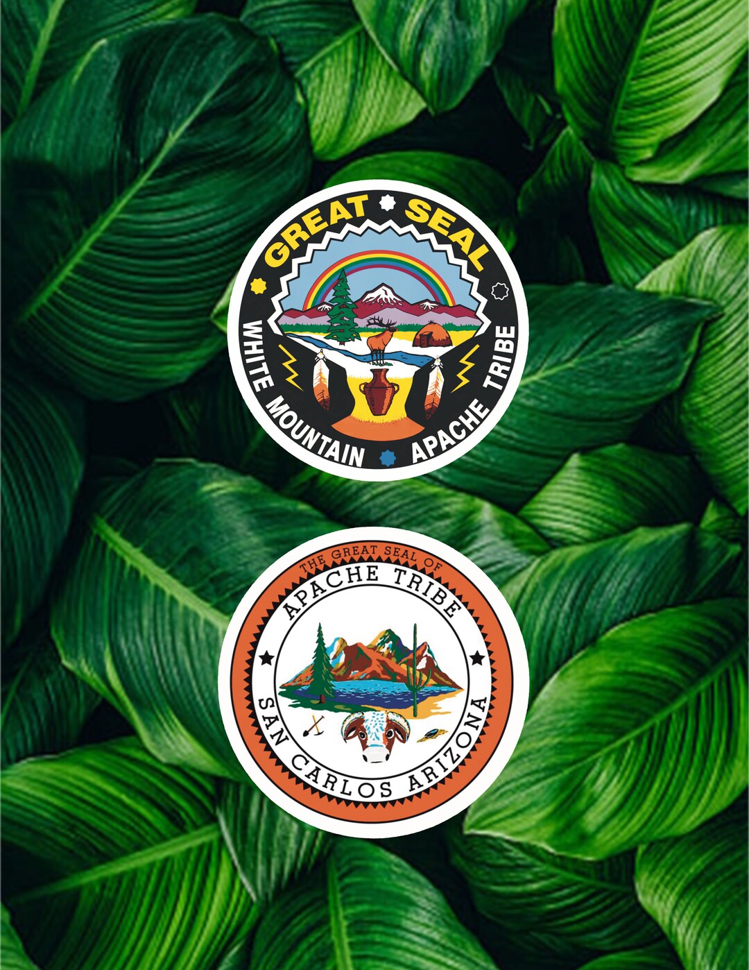 Apache Tribe Seal Sticker - White Mountain & San Carlos - 4 Inch - Etsy