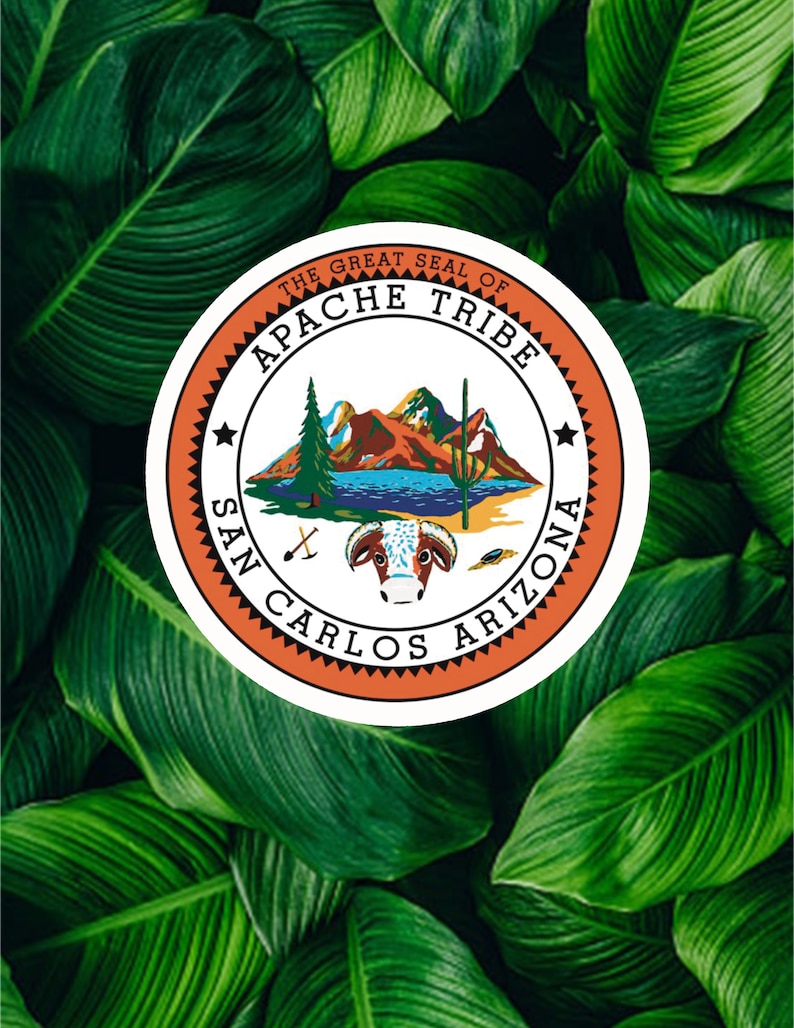 Apache Tribe Seal Sticker - White Mountain & San Carlos - 4 Inch - Etsy