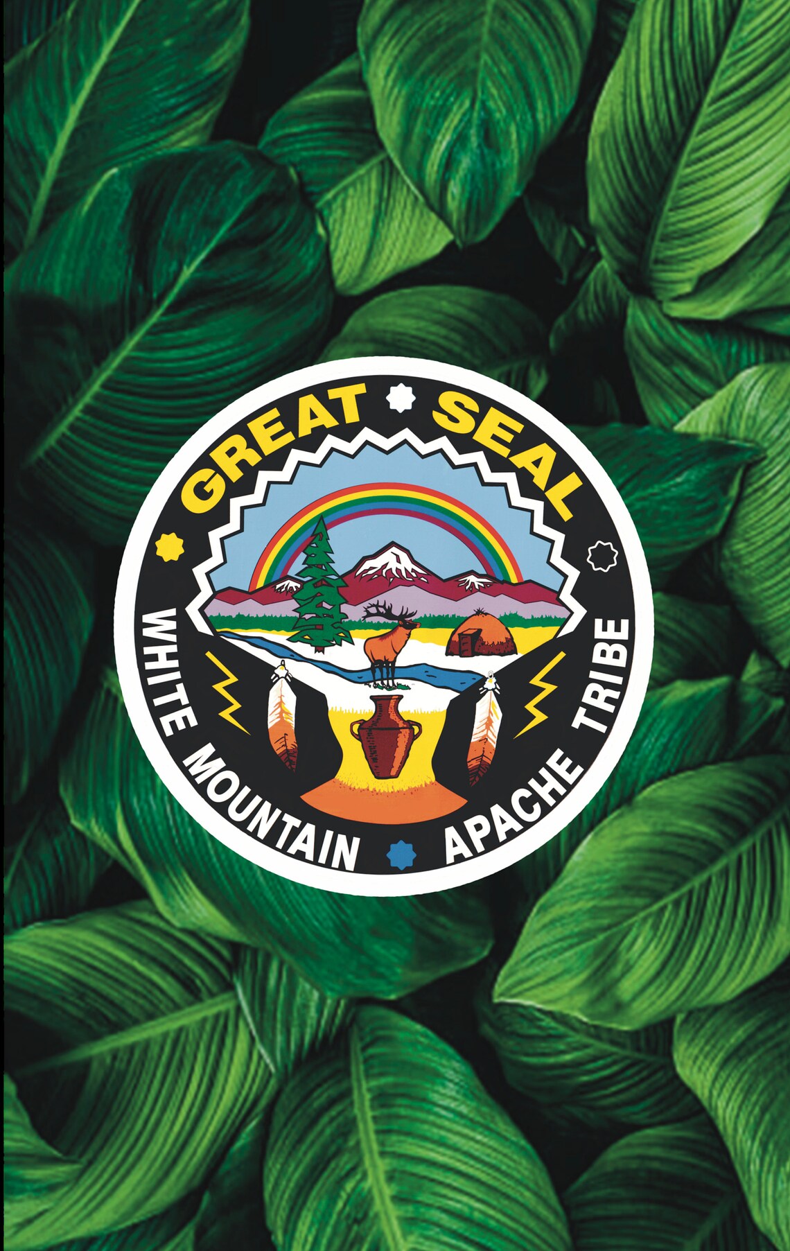 Apache Tribe Seal Sticker - White Mountain & San Carlos - 4 Inch - Etsy