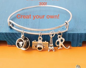 Custom Charm Bracelet - Etsy