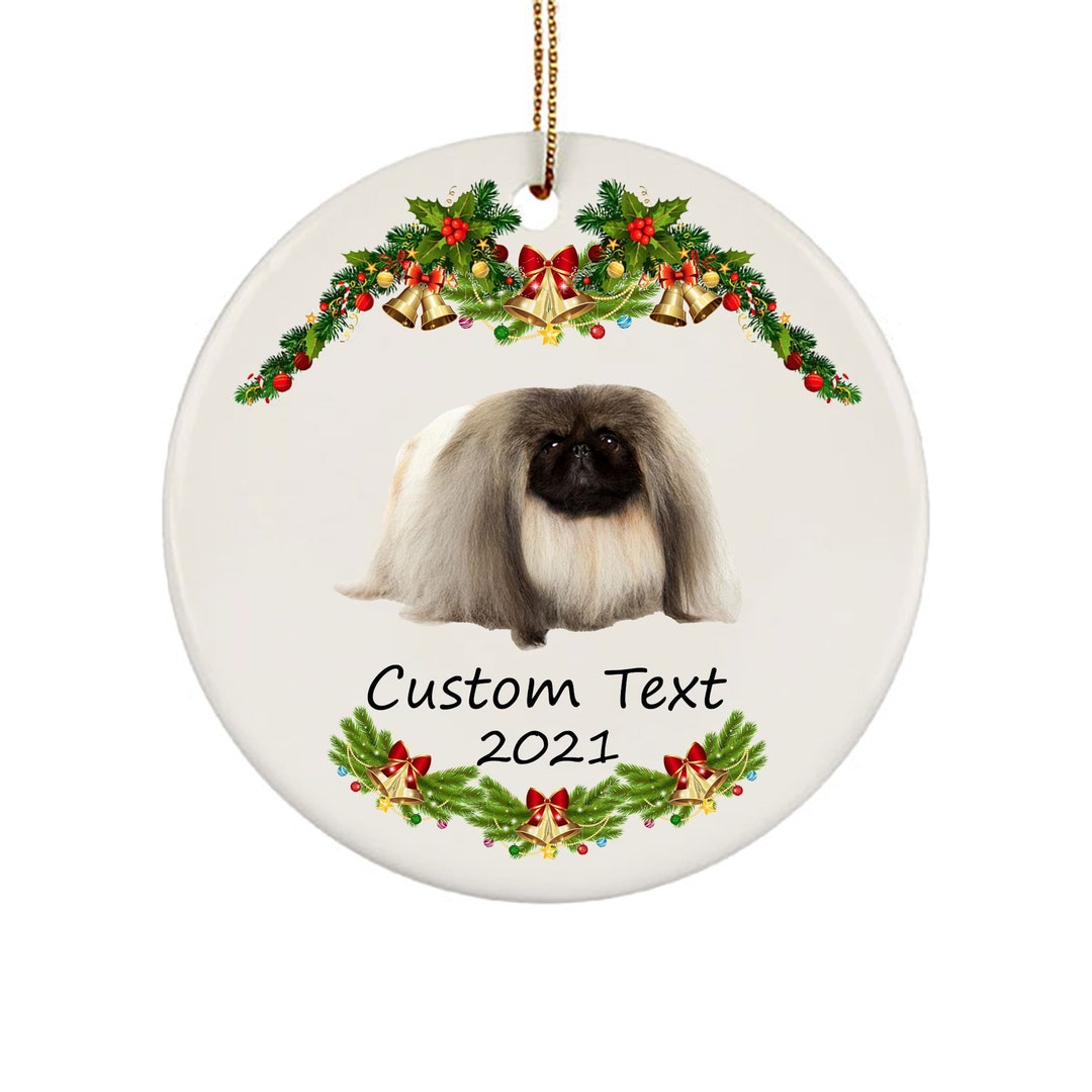 Personalized Name Pekingese Ornaments for Christmas Tree 2021 ...