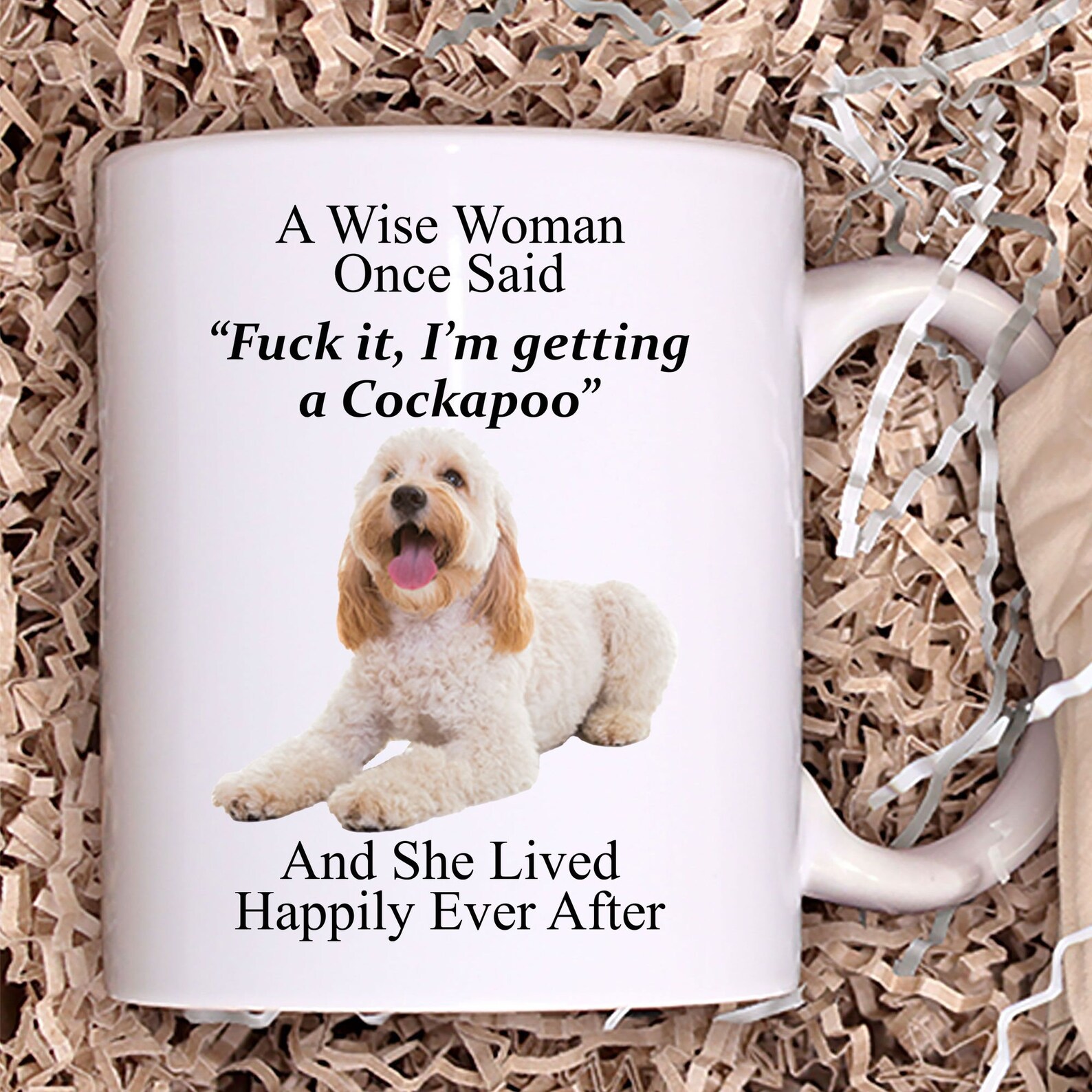 Funny Cockapoo Gifts for Women A Wise Woman Once Said Coffee - Etsy