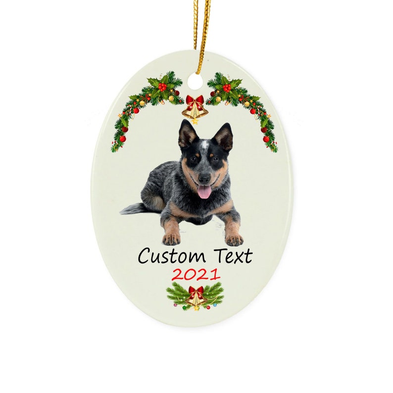 Personalized Name Blue Heeler Ornaments Gifts for Christmas Tree 2021 ...