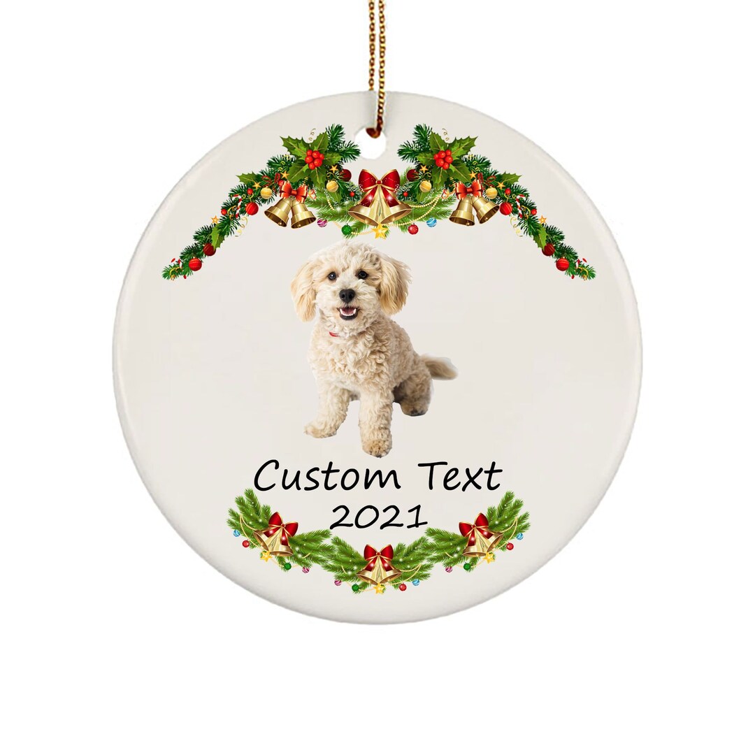 Personalized Name Cavapoo Ornaments Gifts for Christmas Tree 2021 ...