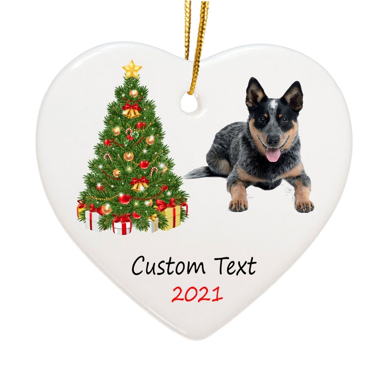 Personalized Name Blue Heeler Ornaments Gifts for Christmas Tree 2021 ...