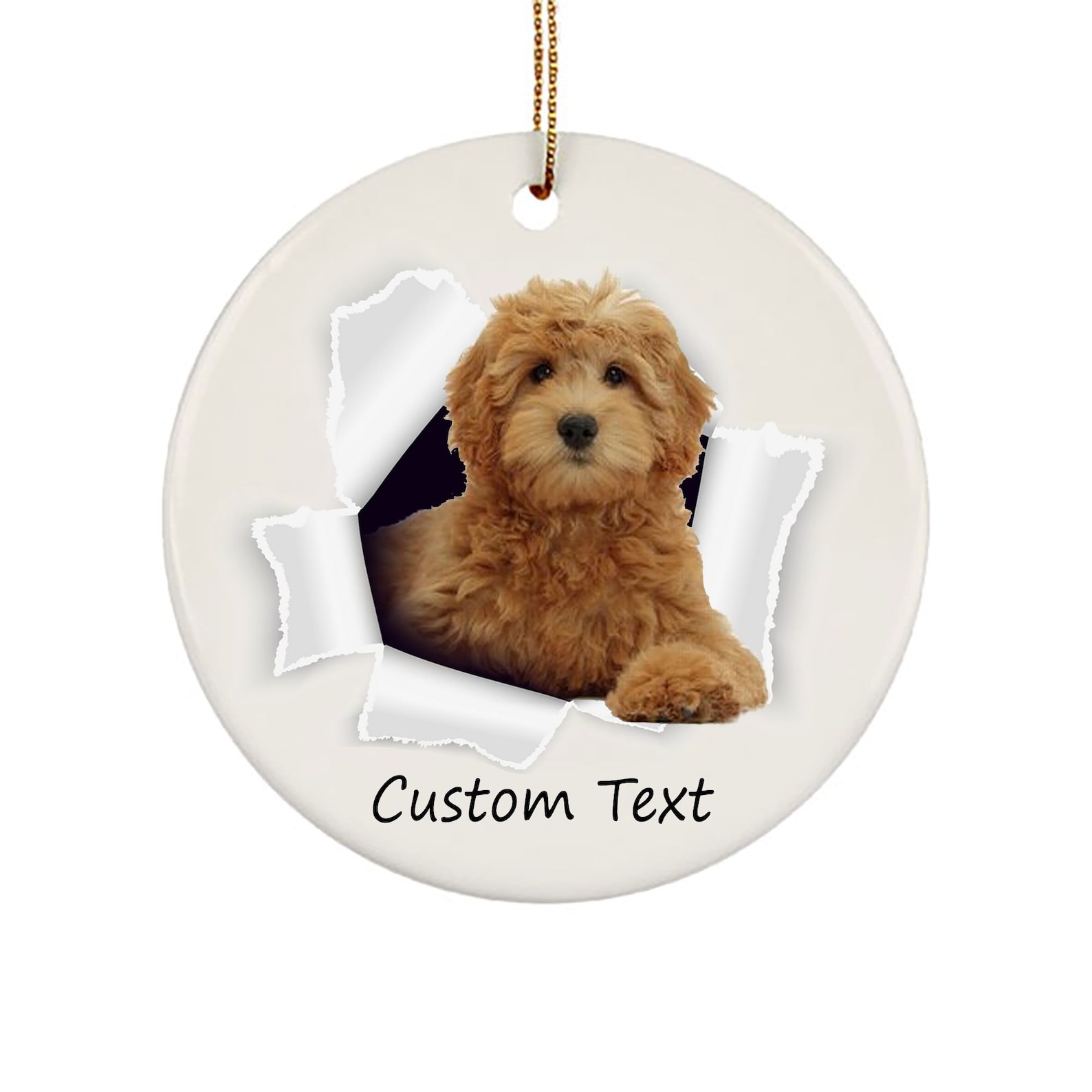 Personalized Name Goldendoodle Ornaments for Christmas Tree ...