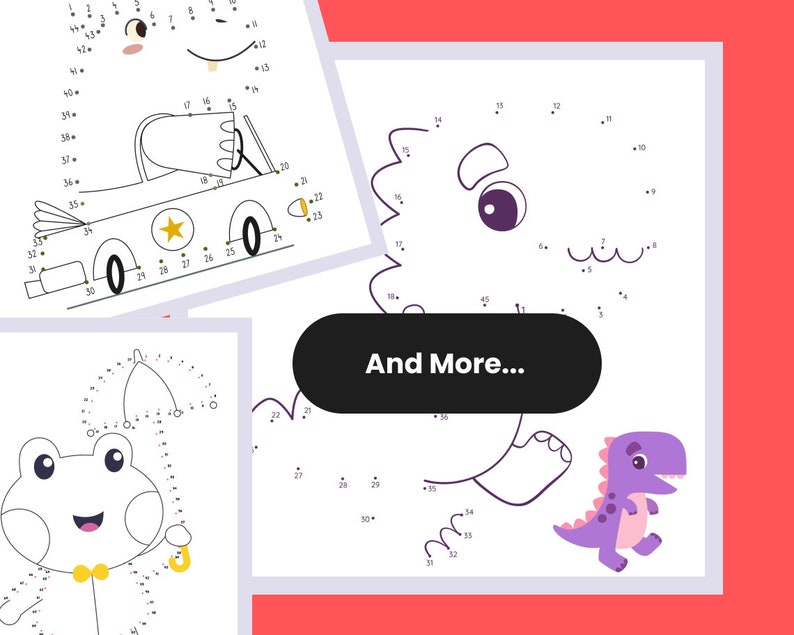 Kid Drawing Sheets Children Dot to Dot Book Toddler Coloring Pages ...