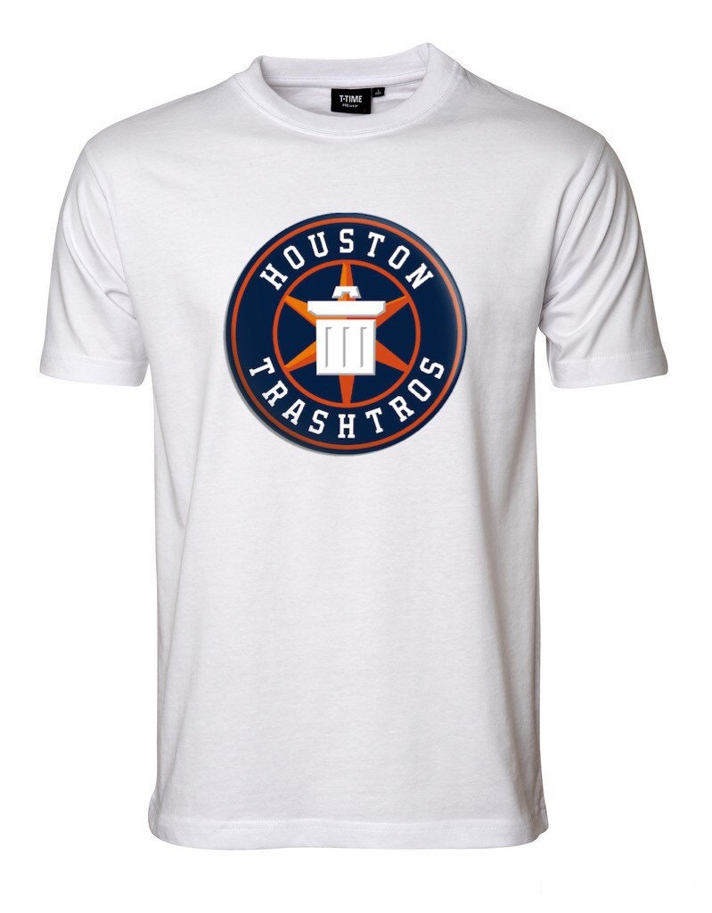 Houston “trashtros” White T-shirt - Etsy